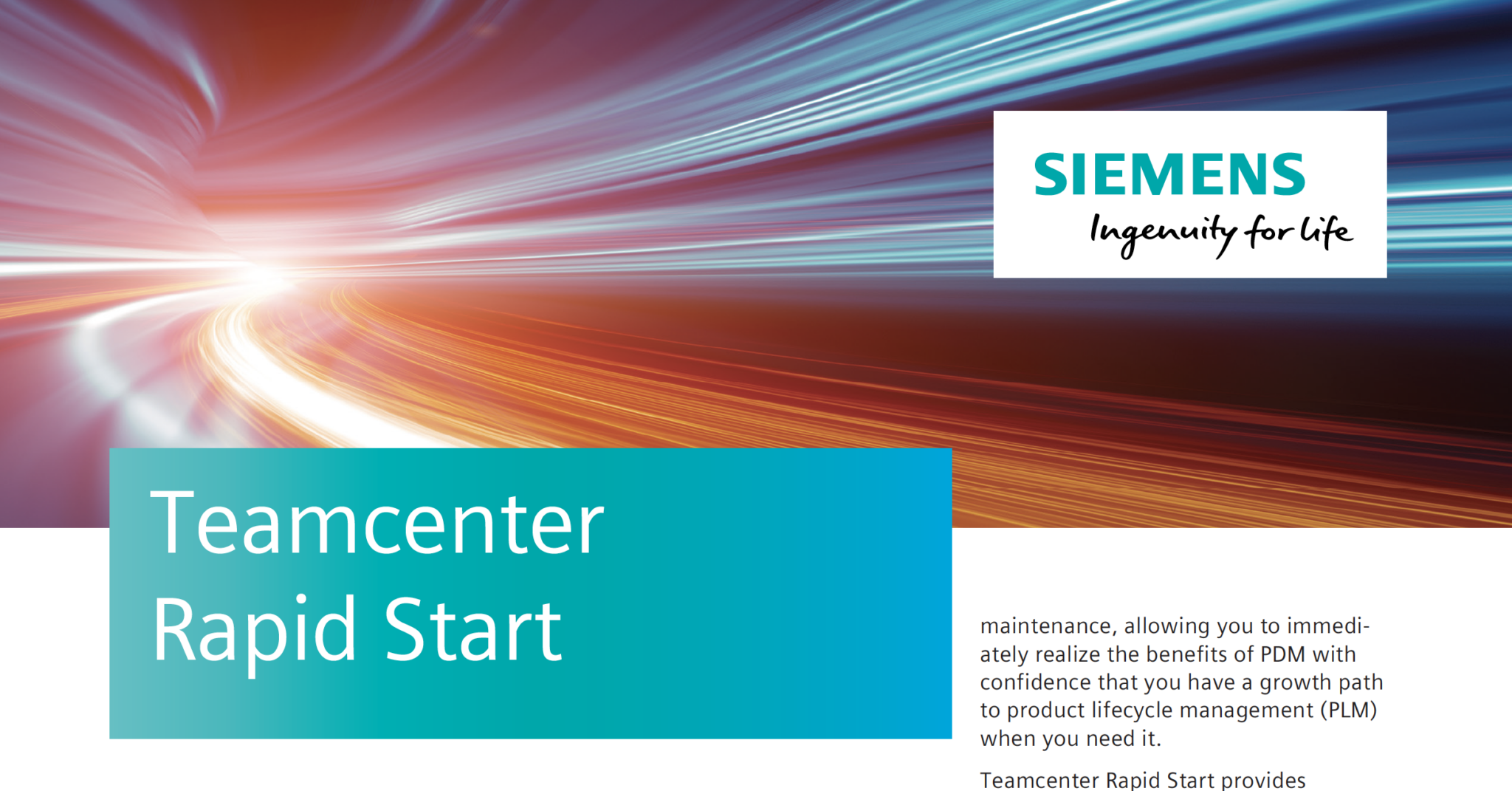 Siemens Digital Industries Software - PLM - Teamcenter Rapid Start ...