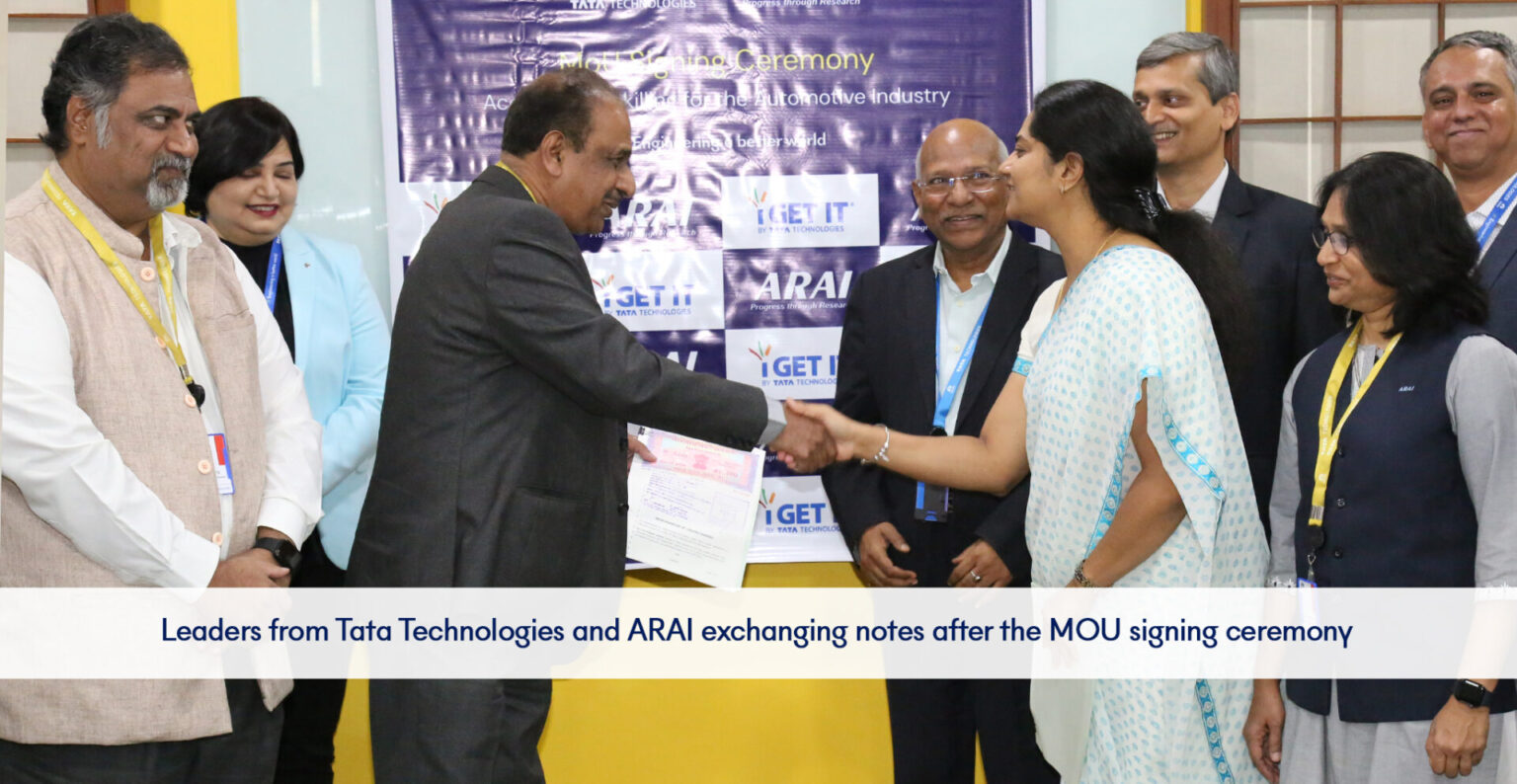 Tata Technologies signs MoU with the Automotive Research Association of ...