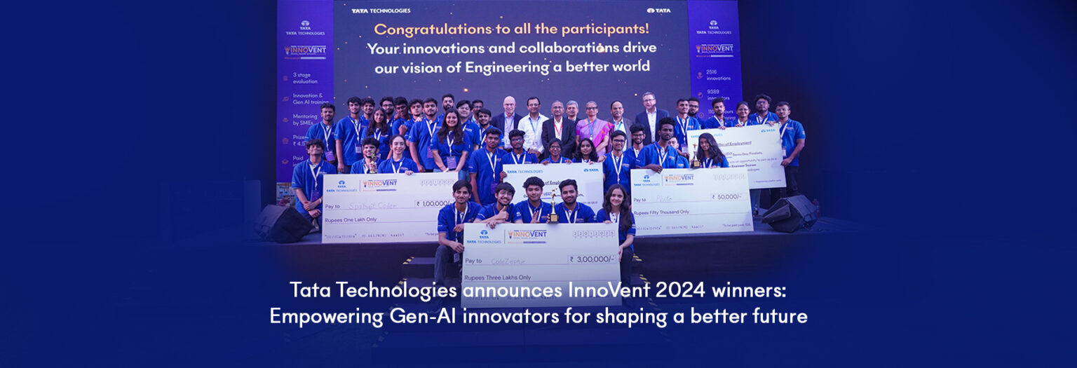 Tata Technologies announces winners of InnoVent 2024 focussed on Generative AI, offers career ...